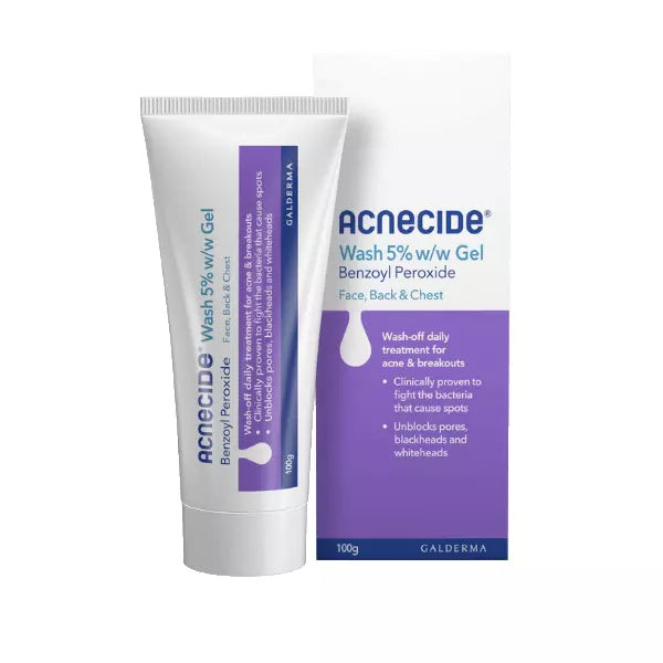 Acnecide Wash 5% w/w Gel - 100g - Treatment for Acne UK – UK Meds Online