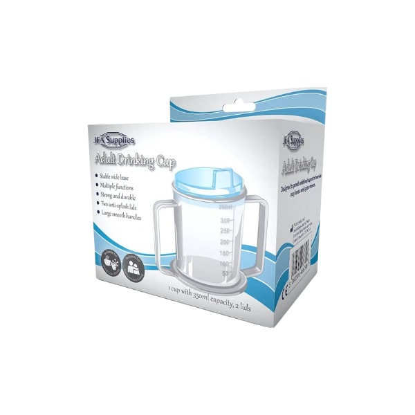 Adult Drinking Cup/Beaker/Mug for Disabled Adults with Easy Grip Handl ...