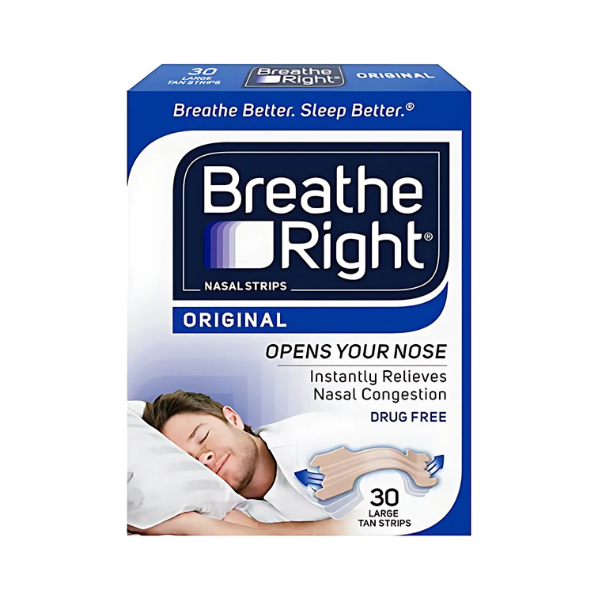 Breathe Right Congestion Relief Nasal Strips Original Small/Medium 30s ...