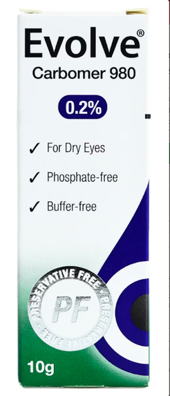 Evolve Carbomer 0.2% Eye Gel 10g – UK Meds Online