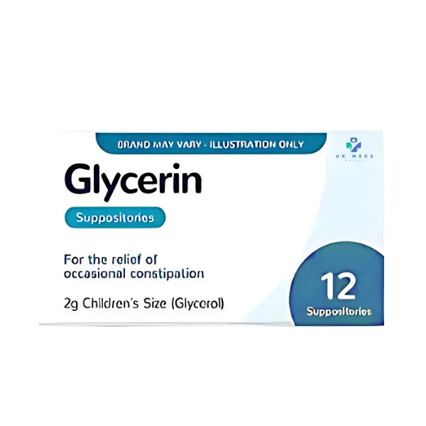 Glycerin 2g For Constipation Childrens Size – 12 Suppositories – UK ...
