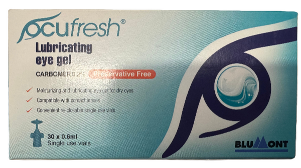 Ocufresh Carbomer Eye Gel – Preservative Free Vials - Brand may vary ...