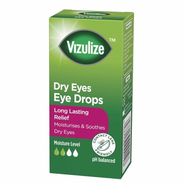 Vizulize Long Lasting Relief Dry Eye Drops 10ml – UK Meds Online