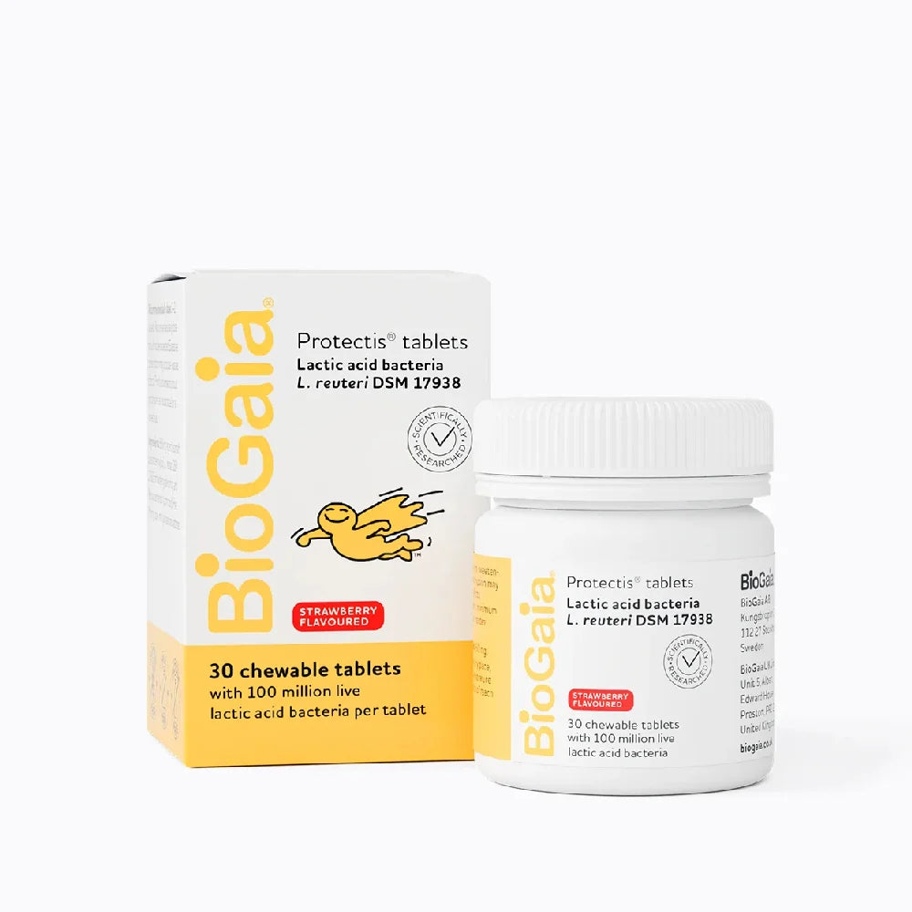 BioGaia Protectis Chewable Strawberry Tablets for Kids - 30 tablets ...